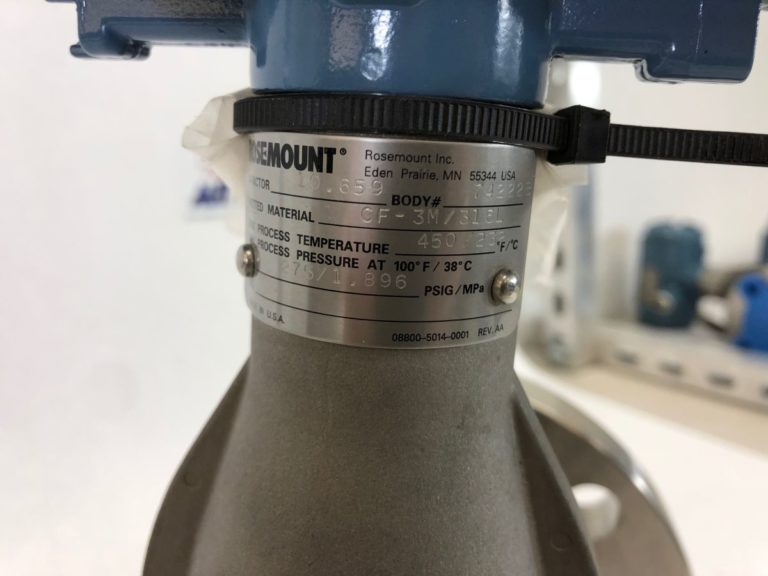 Rosemount Vortex Flow Meter 8800CF030SA1N1D1E5M504 03in Class 150 ...