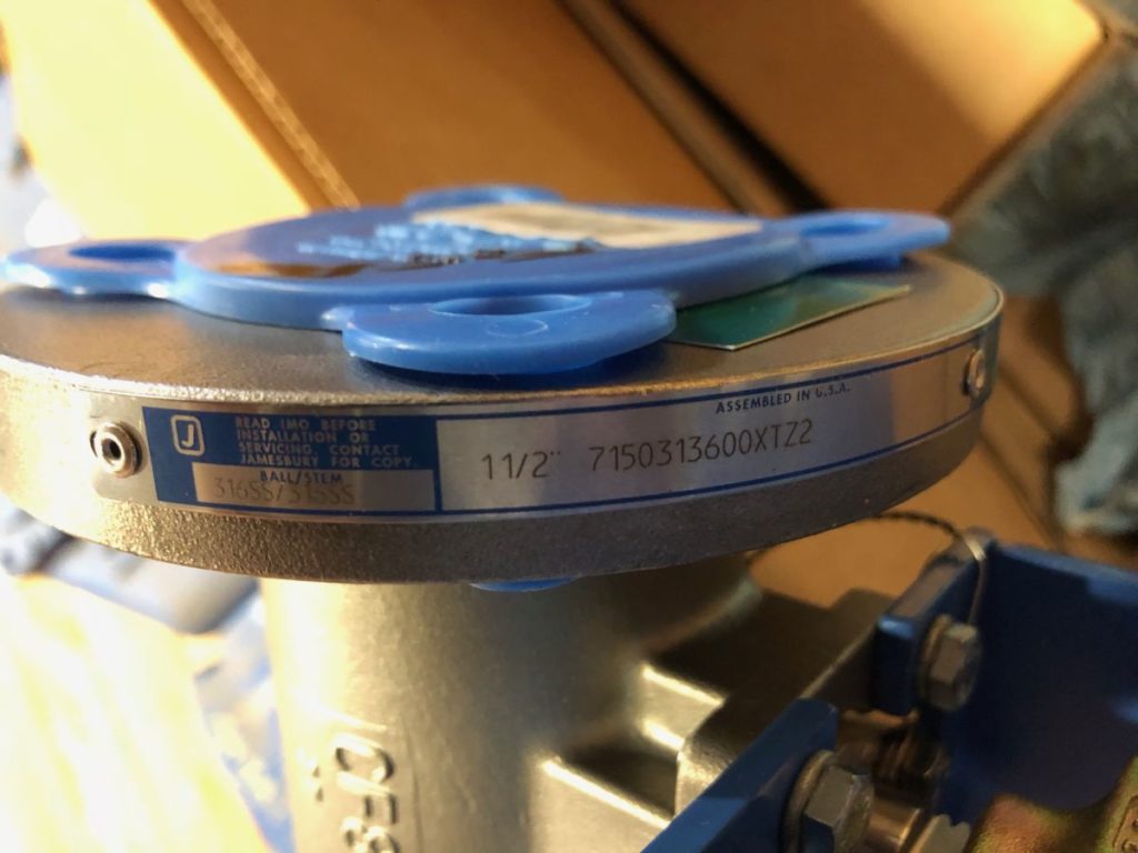 Jamesbury 1.5″ 150# w/ Actuator and Positioner | Cascade Automation